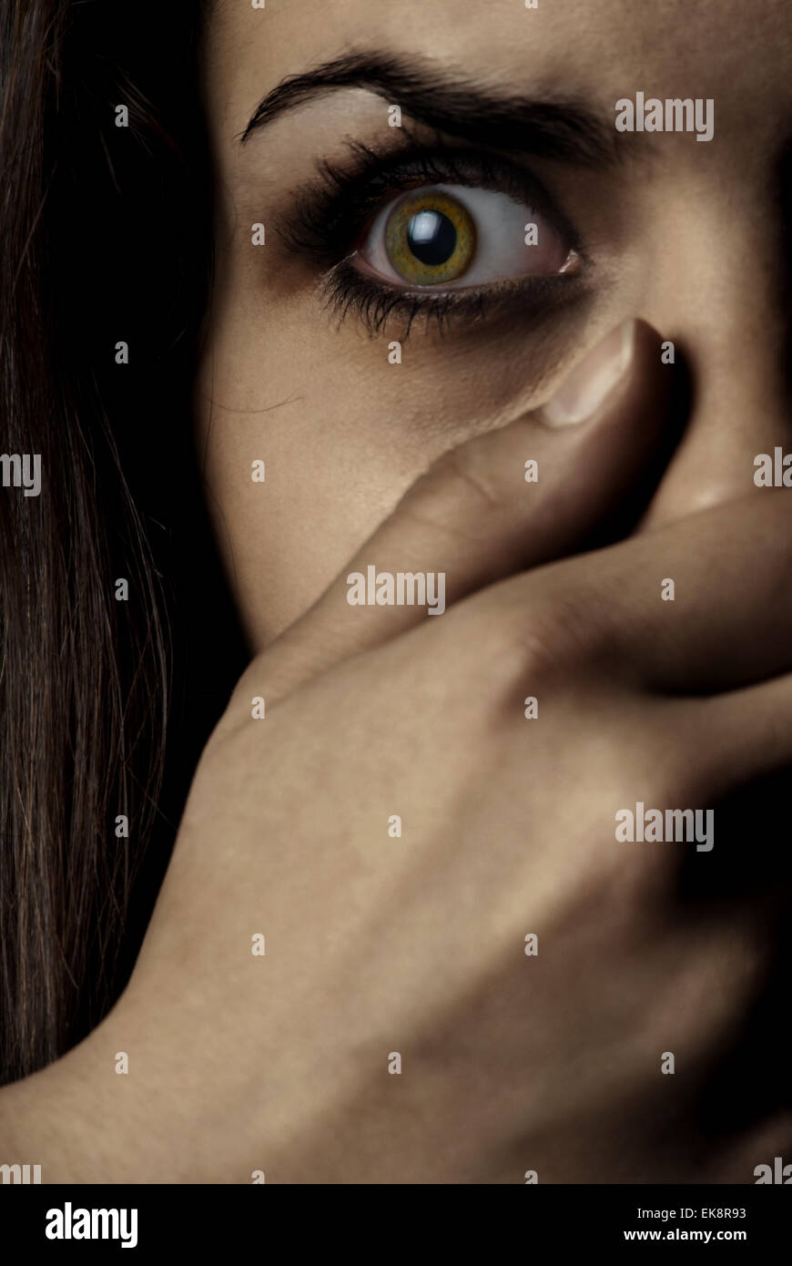 Fear of the witness Stock Photo - Alamy