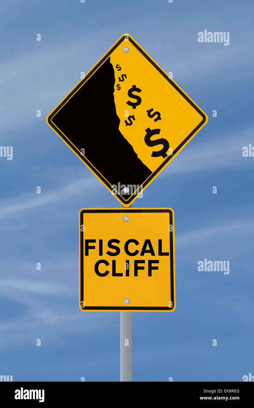 Falling off cliff sign hi-res stock photography and images - Alamy