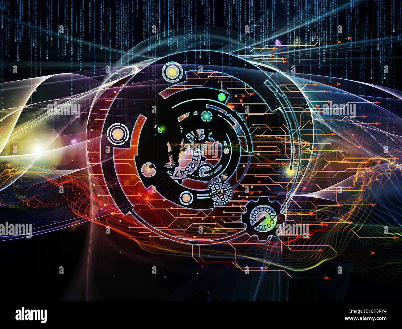 Digital Processing Composition Stock Photo - Alamy