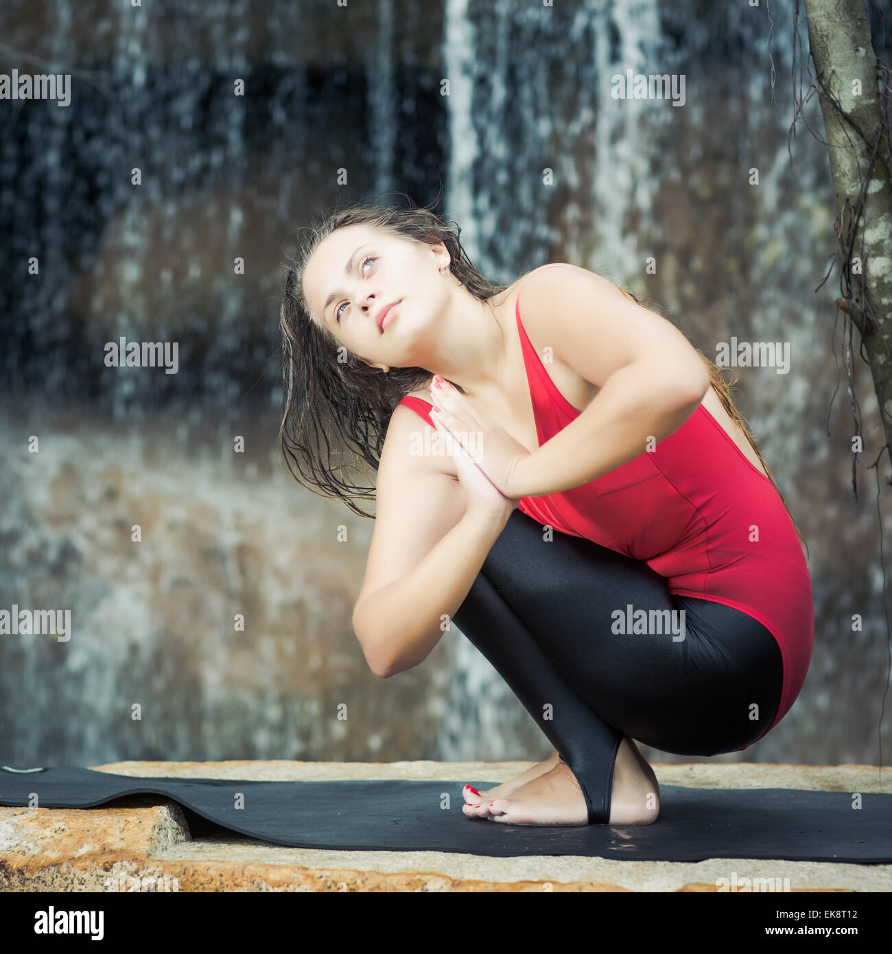 Yoga Twisted Pose High Resolution Stock Photography and Images - Alamy