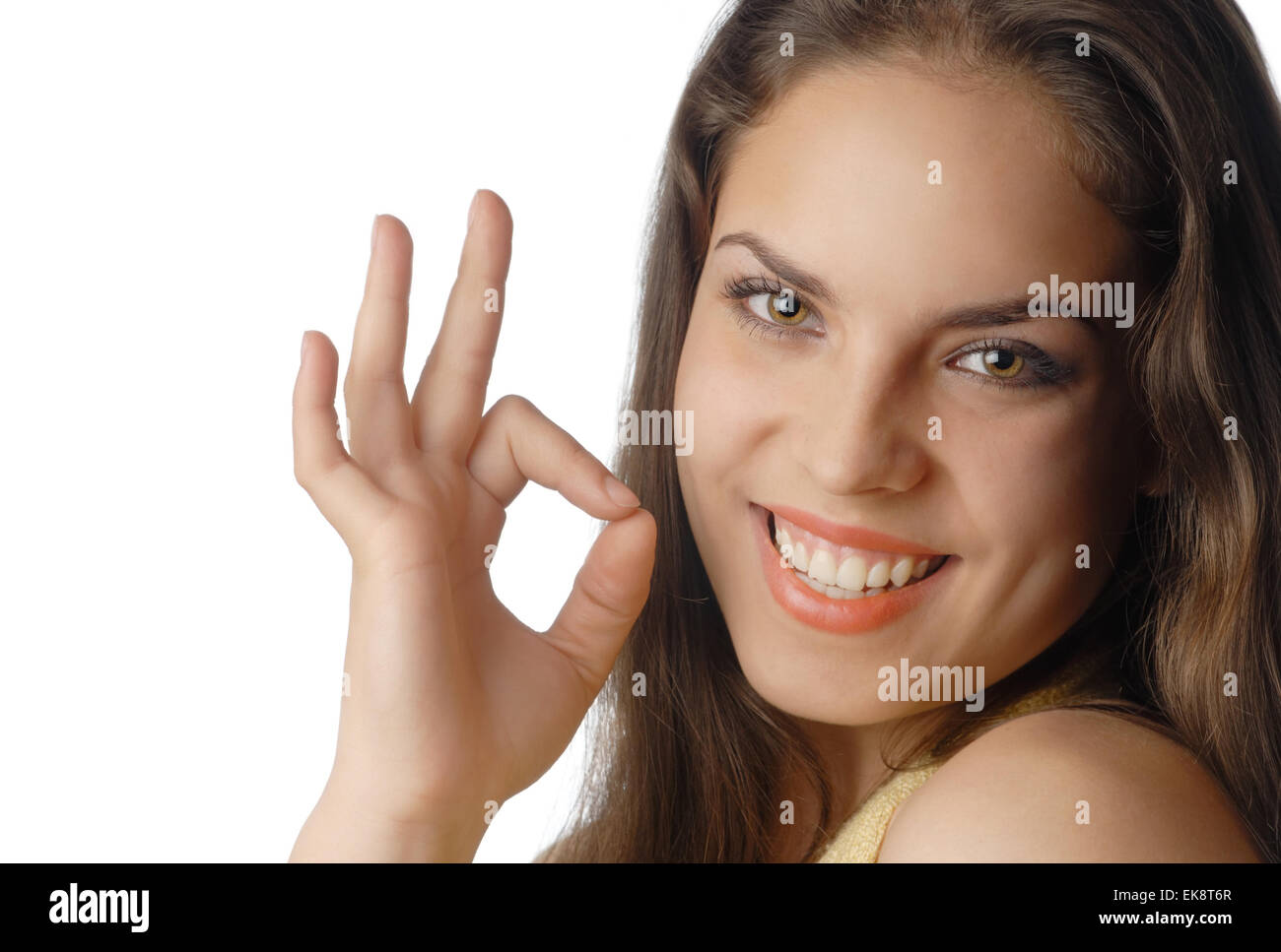 My skin and teeth are OK Stock Photo - Alamy