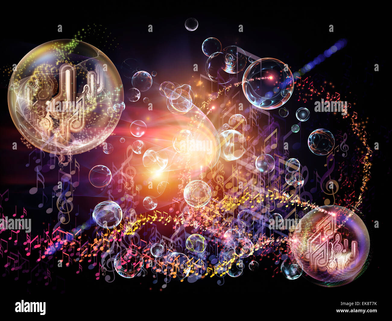 Spheres of Music Stock Photo - Alamy