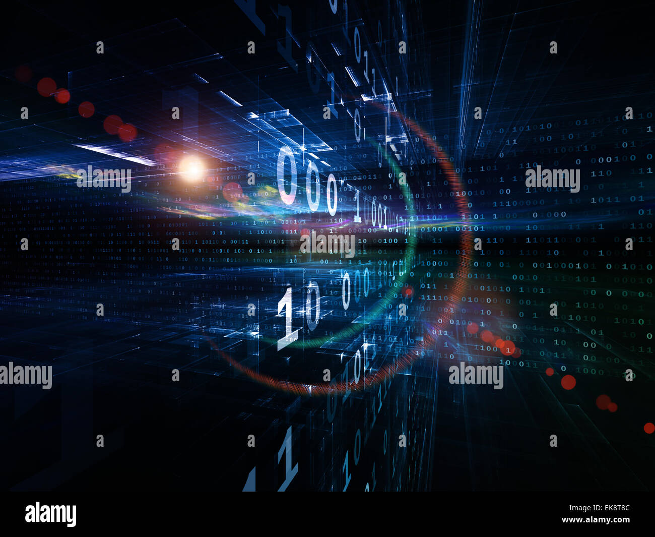 Lights of Numbers Stock Photo - Alamy