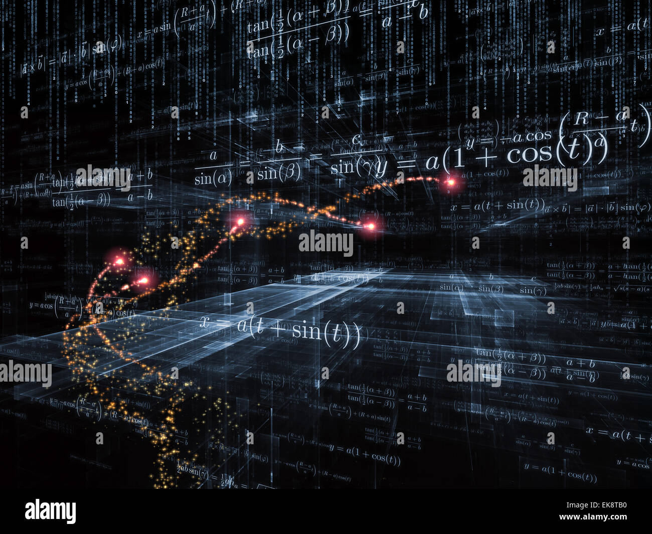 Lights of Mathematics Stock Photo - Alamy