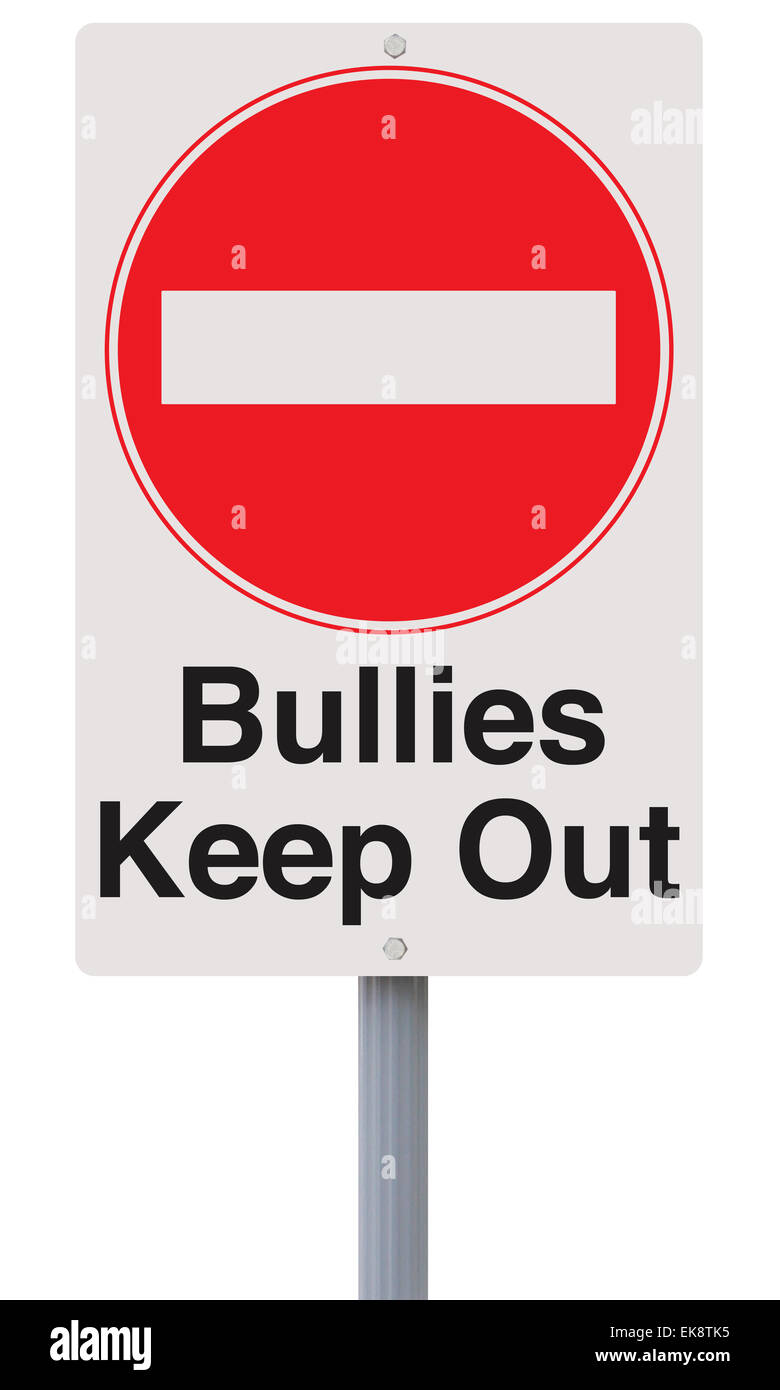 Anti-Bullying Road Sign Stock Photo - Alamy