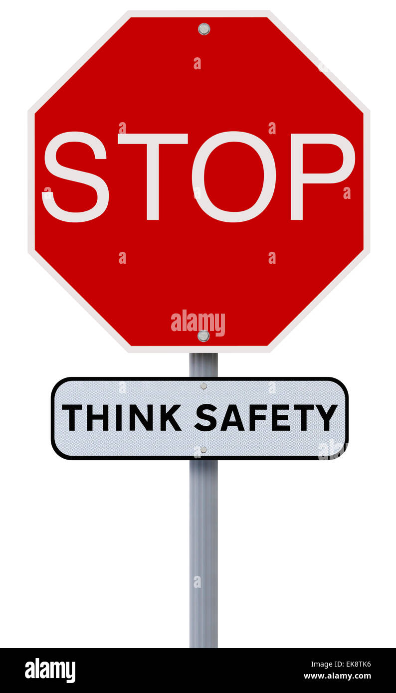 Stop: Think Safety Stock Photo - Alamy