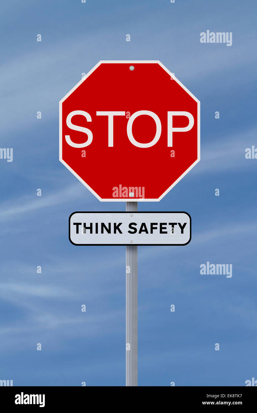 Stop: Think Safety Stock Photo - Alamy