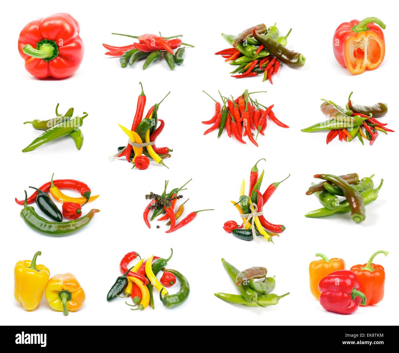 Collection red orange chili hi-res stock photography and images - Alamy