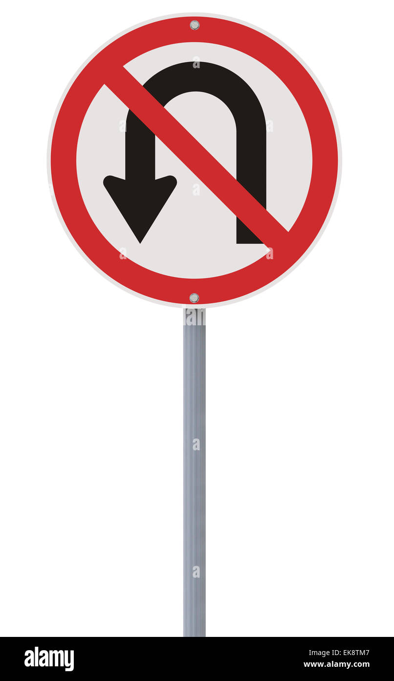 Turn around sign hi-res stock photography and images - Alamy