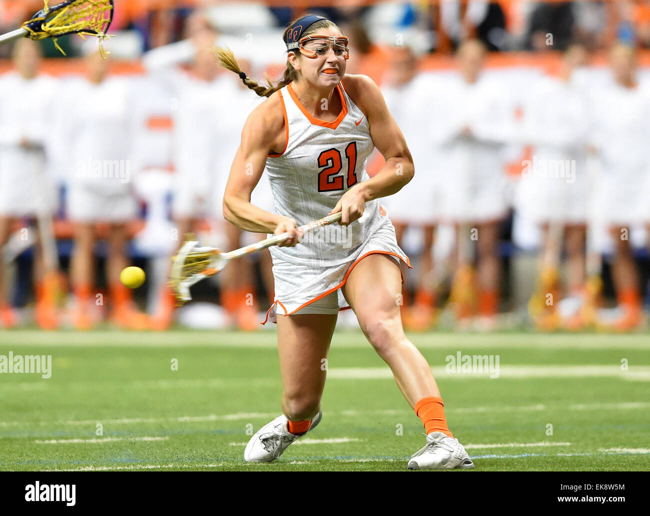 Overtime. 7th Apr, 2015. Syracuse Orange attacker Kayla Treanor (21 ...