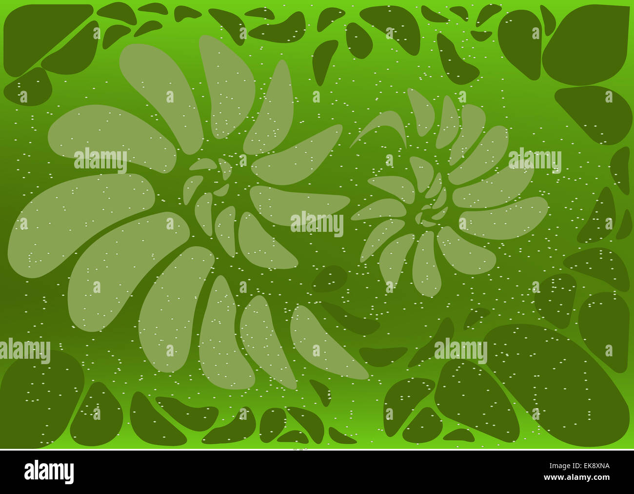 Decorative pattern on a beautiful green background Stock Photo - Alamy