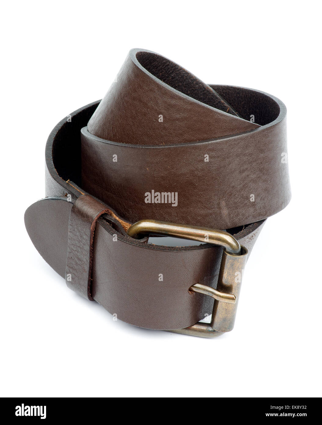 Mens brown belt Cut Out Stock Images & Pictures - Alamy