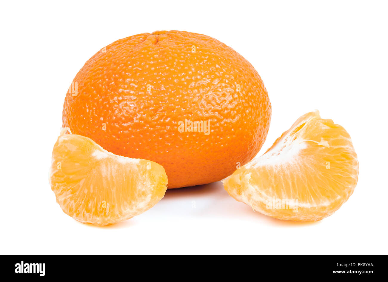 Fresh tangerines isolated on white background with clipping path Stock ...