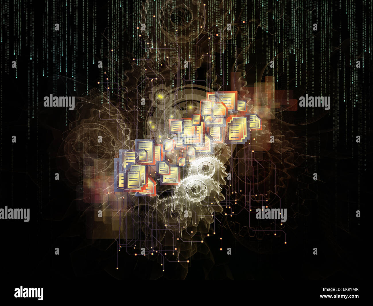 Technology particles hi-res stock photography and images - Alamy