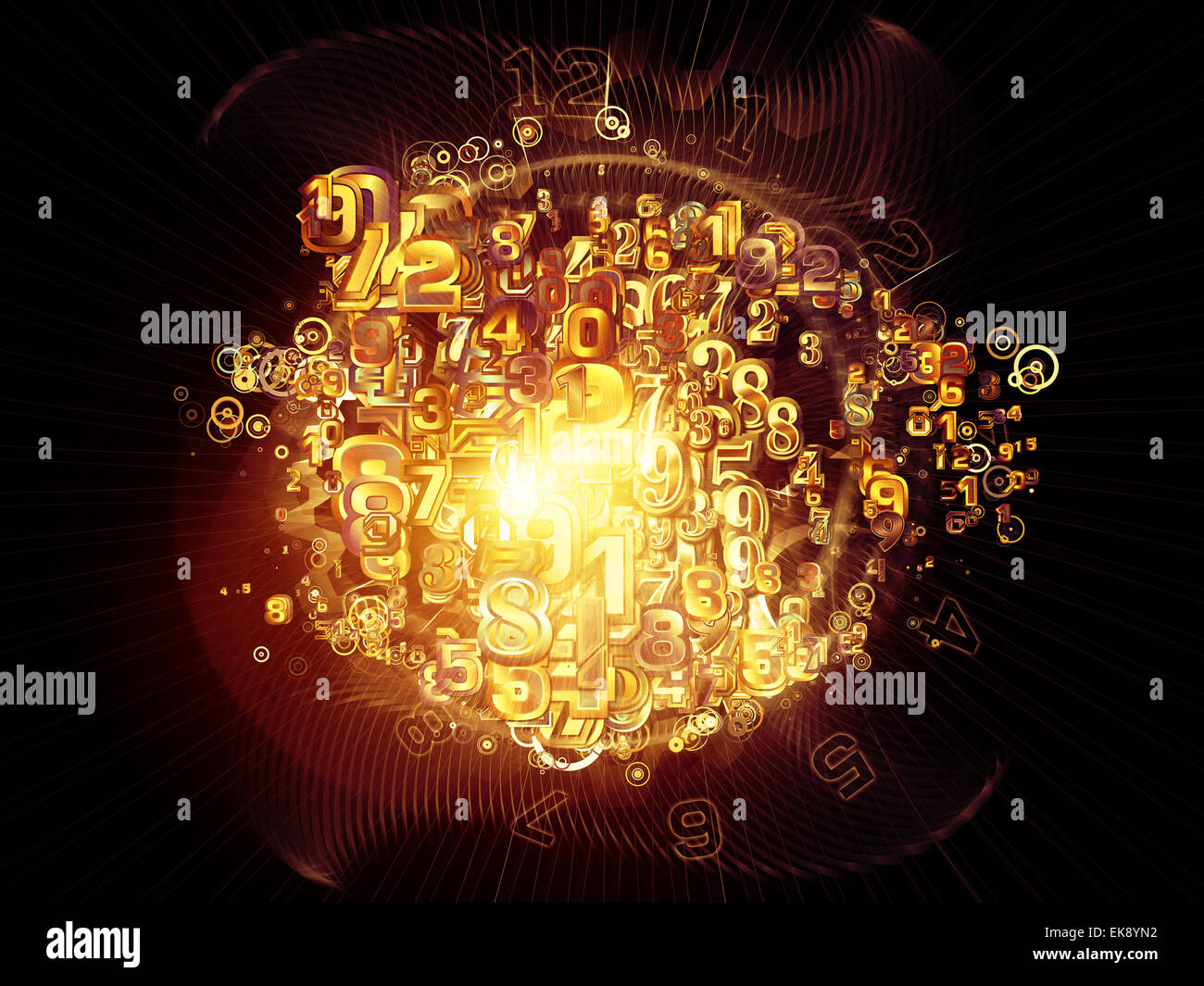 Numbers of Geometry Stock Photo - Alamy