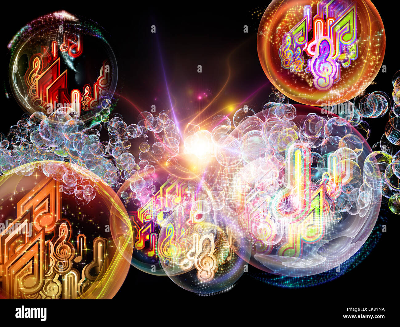 Visualization of Music Stock Photo - Alamy