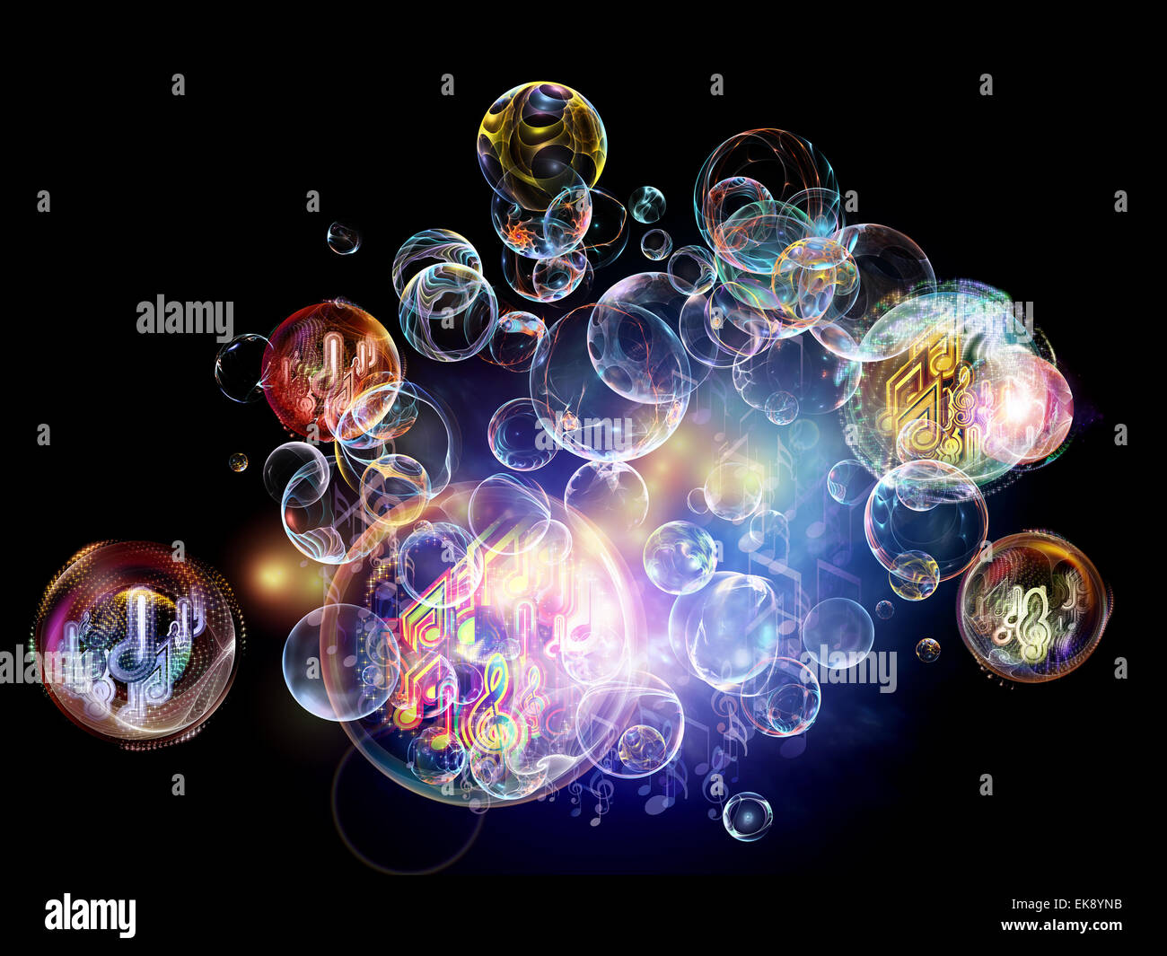 Spheres of Music Stock Photo - Alamy
