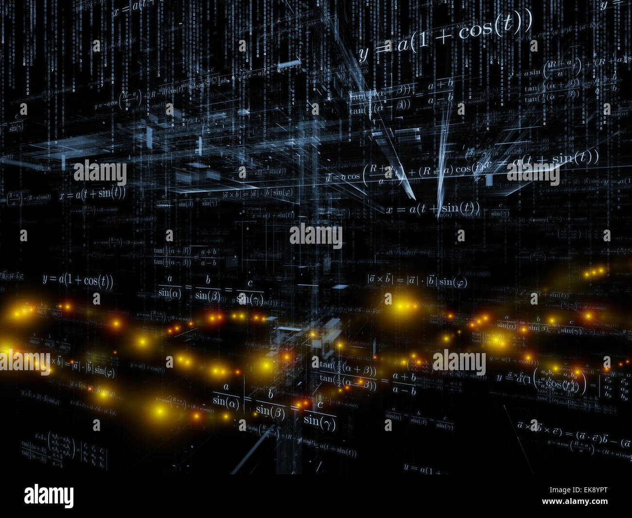 Lights of Mathematics Stock Photo - Alamy
