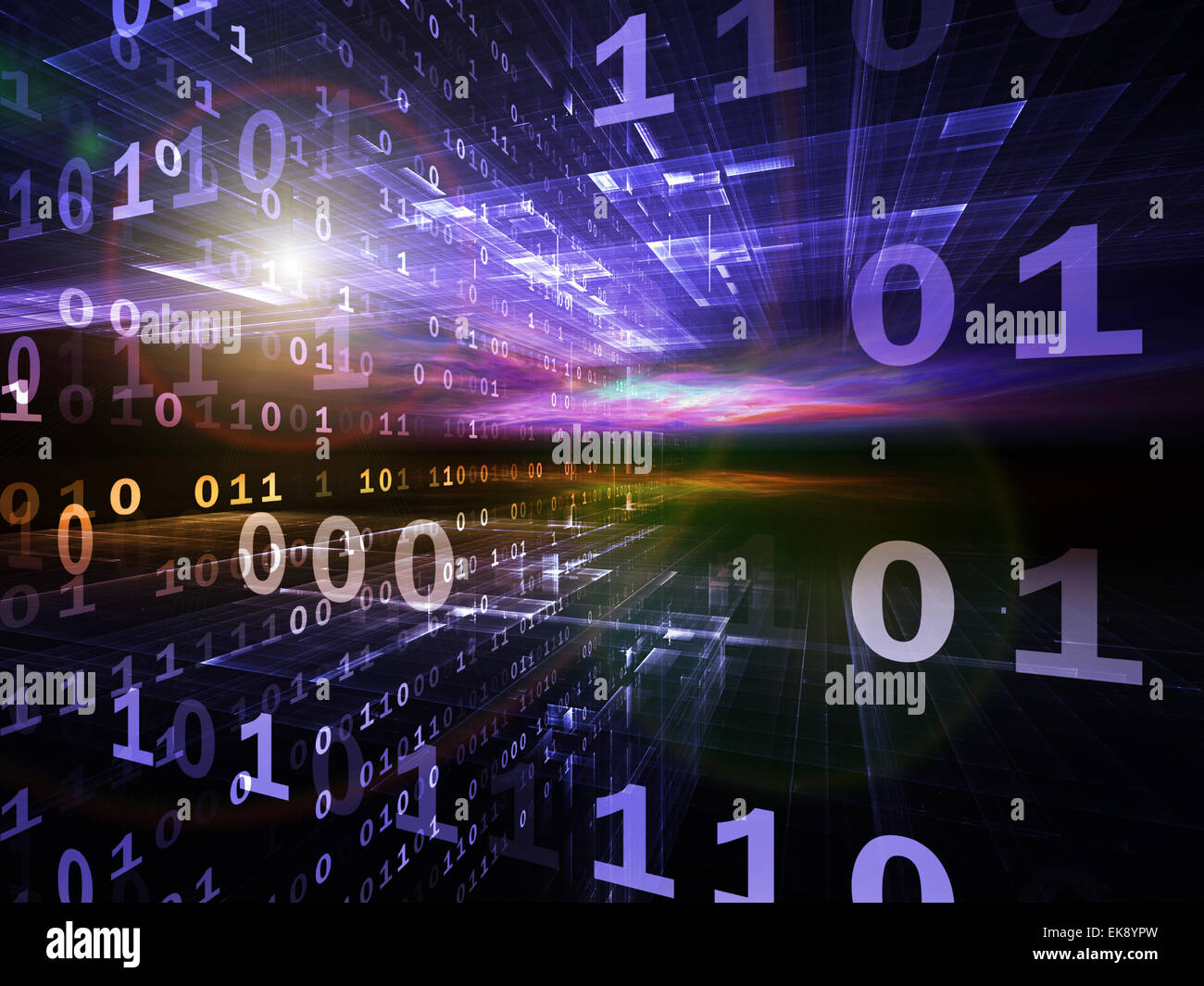 Lights of Numbers Stock Photo - Alamy