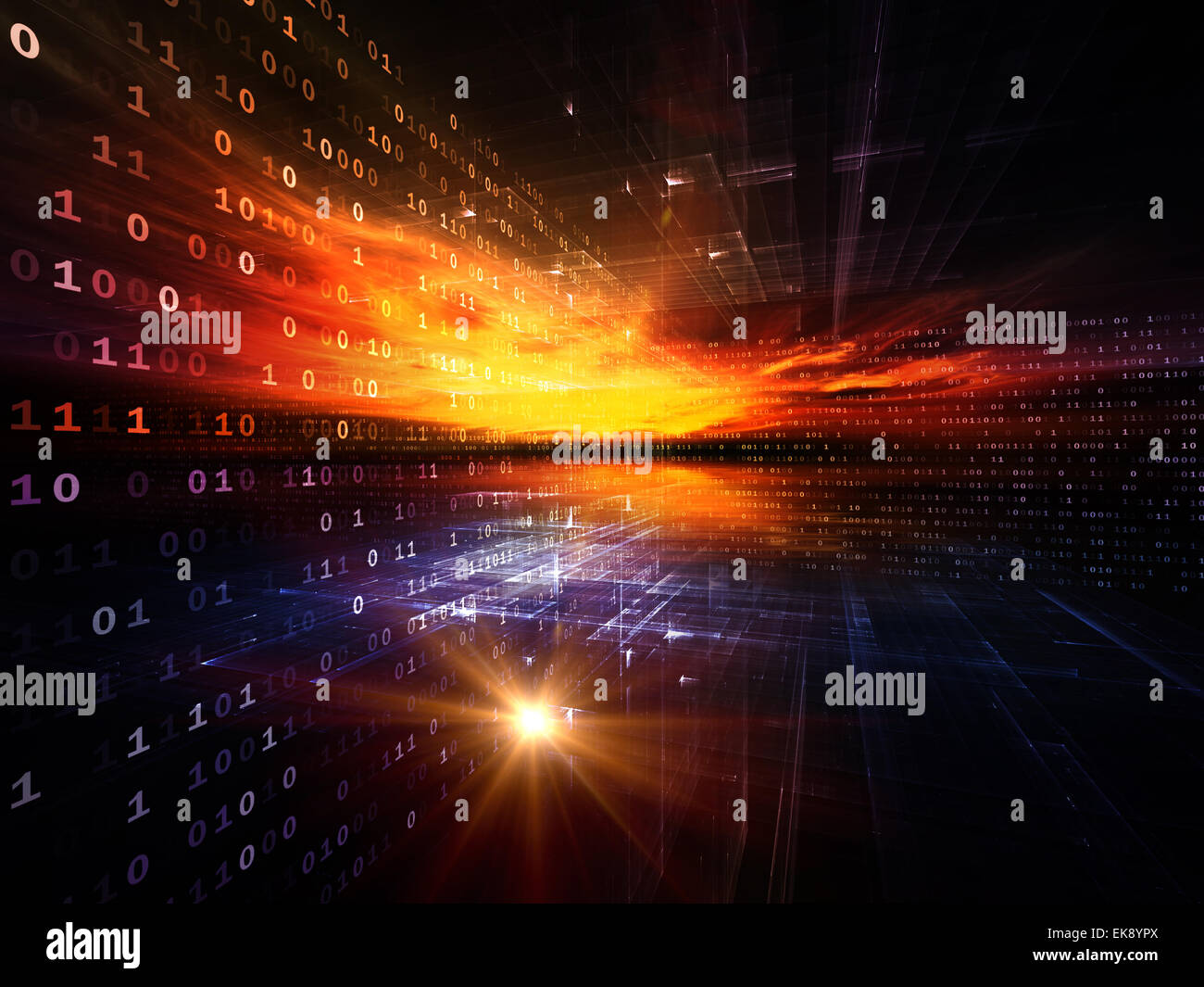 Stream of Numbers Stock Photo - Alamy