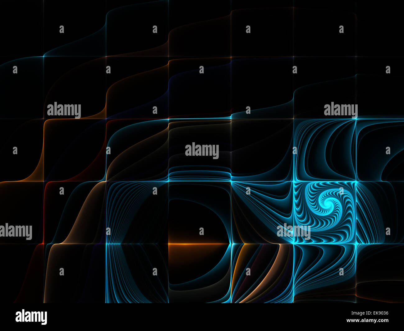 Visualization of Fractal Grid Stock Photo - Alamy
