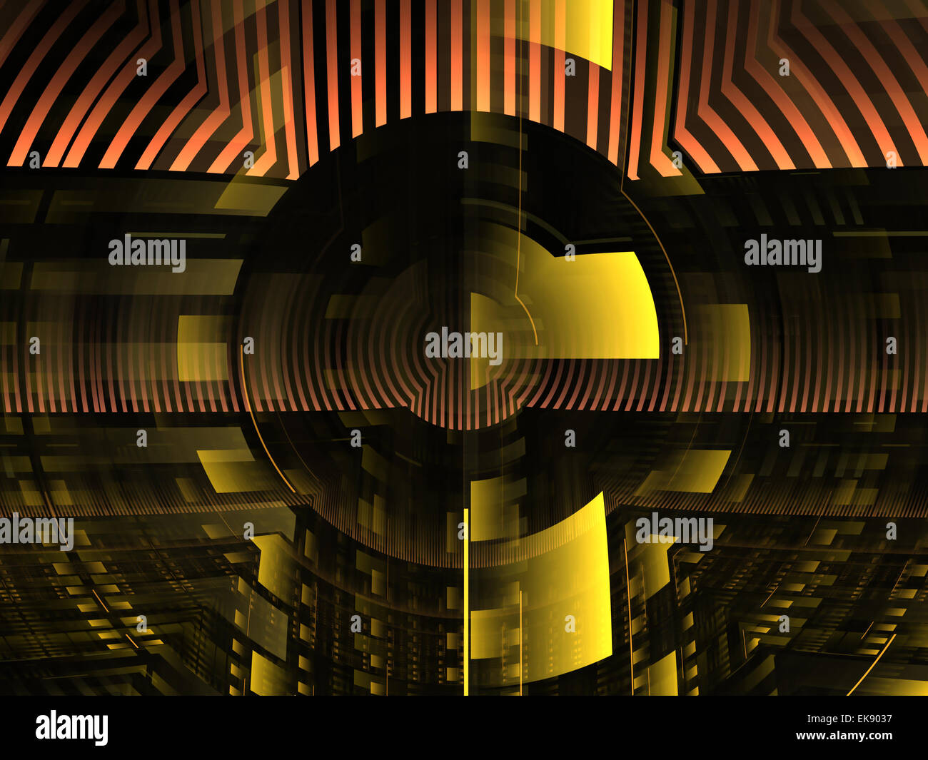 Visualization of Fractal Grid Stock Photo - Alamy