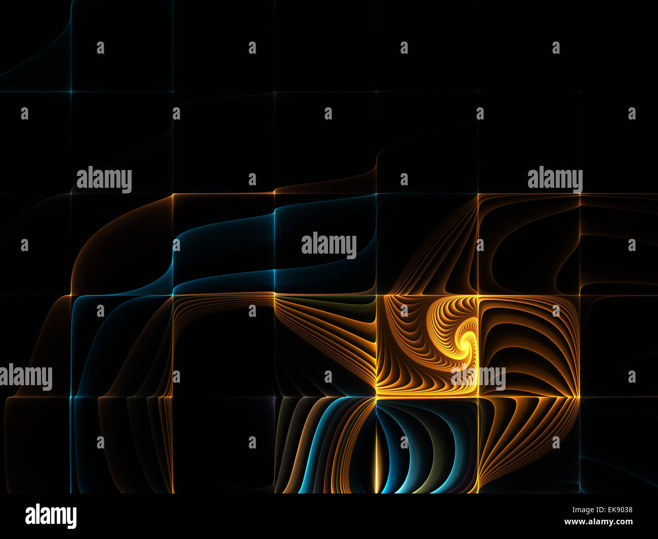 Visualization of Fractal Grid Stock Photo - Alamy