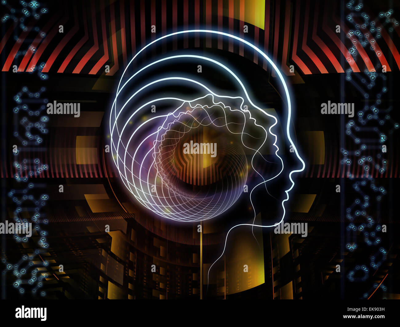 Unfolding of Human Technology Stock Photo - Alamy