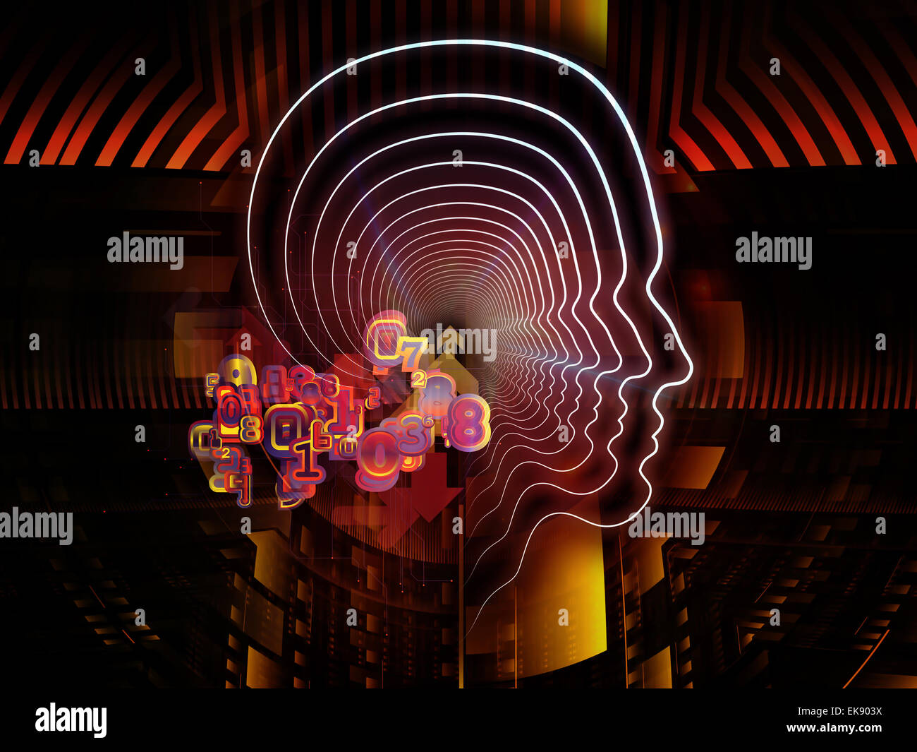 Virtual Human Technology Stock Photo - Alamy