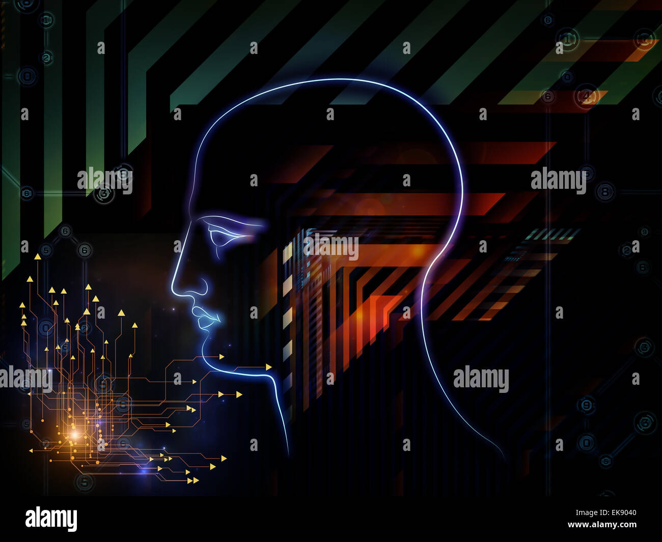 Elements of Human Technology Stock Photo - Alamy