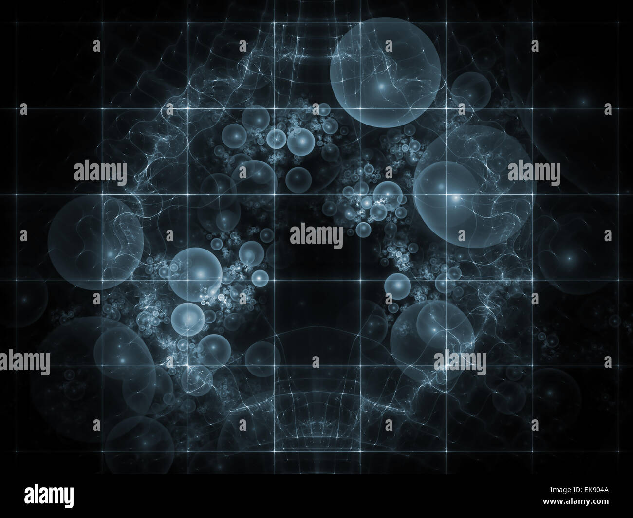 Fractal Grid Composition Stock Photo - Alamy