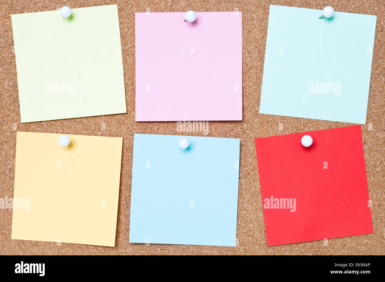 Colourful Adhesive Notes Stock Photo - Alamy