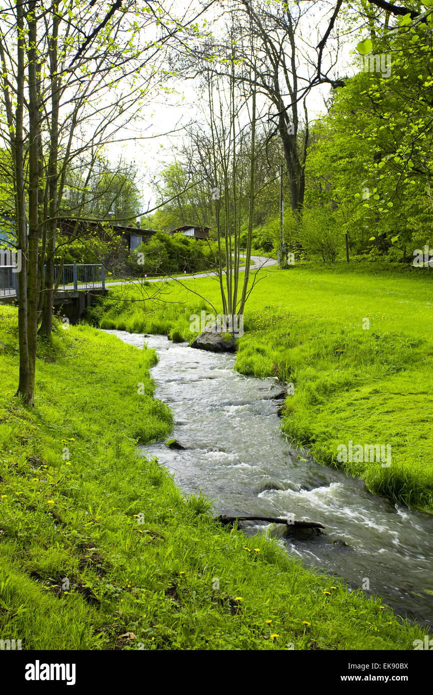 Horizontal view stream running hi-res stock photography and images - Alamy