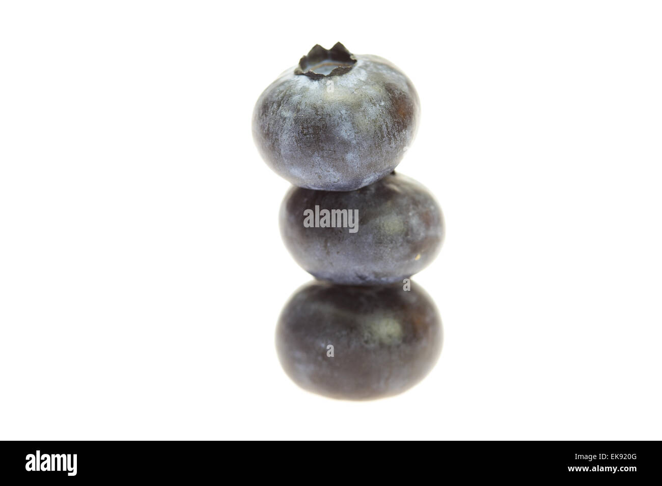 blueberry tower isolated on white Stock Photo - Alamy