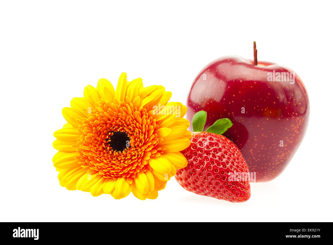 Strawberry apple orange Cut Out Stock Images & Pictures - Alamy