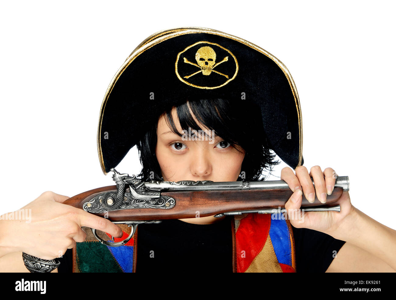 Pirate pistol in hand hi-res stock photography and images - Alamy