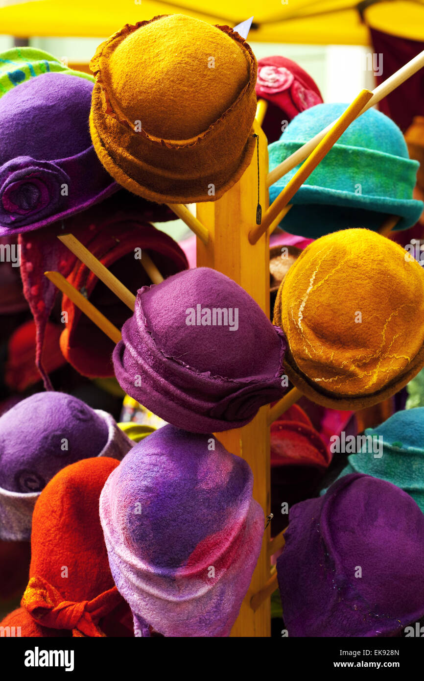 background of colorful hats Stock Photo - Alamy