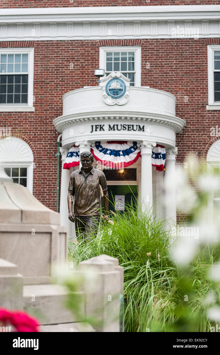 Exterior of the JFK Museum, Hyannis, Cape Cod, Massachusettes, USA ...