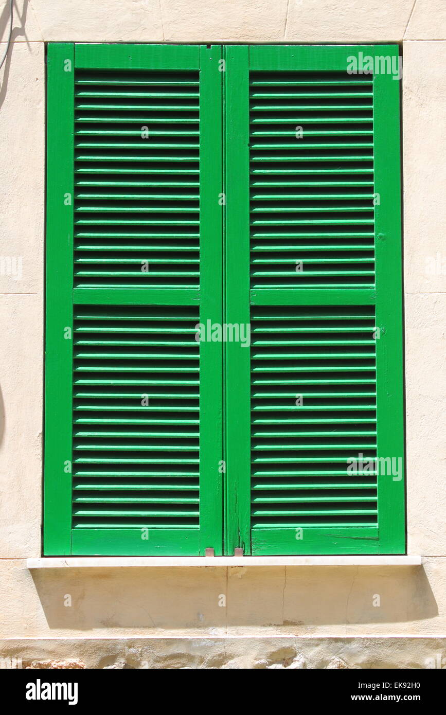 Italian style shutters in a old palace Stock Photo - Alamy
