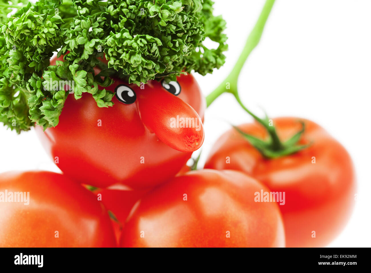 Tomato with nose hi-res stock photography and images - Alamy