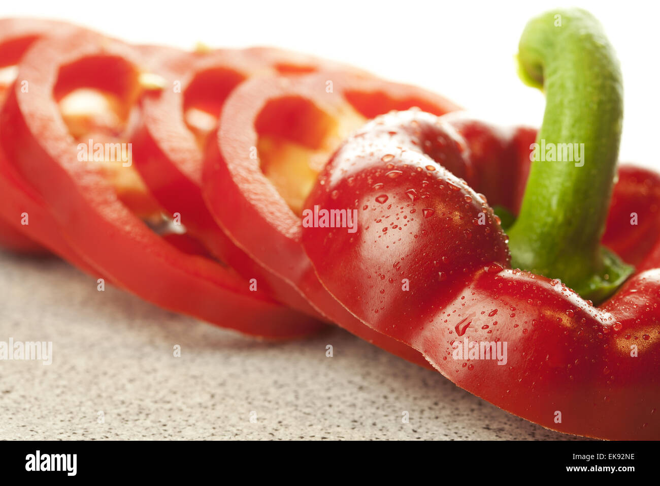 chopped red pepper Stock Photo - Alamy