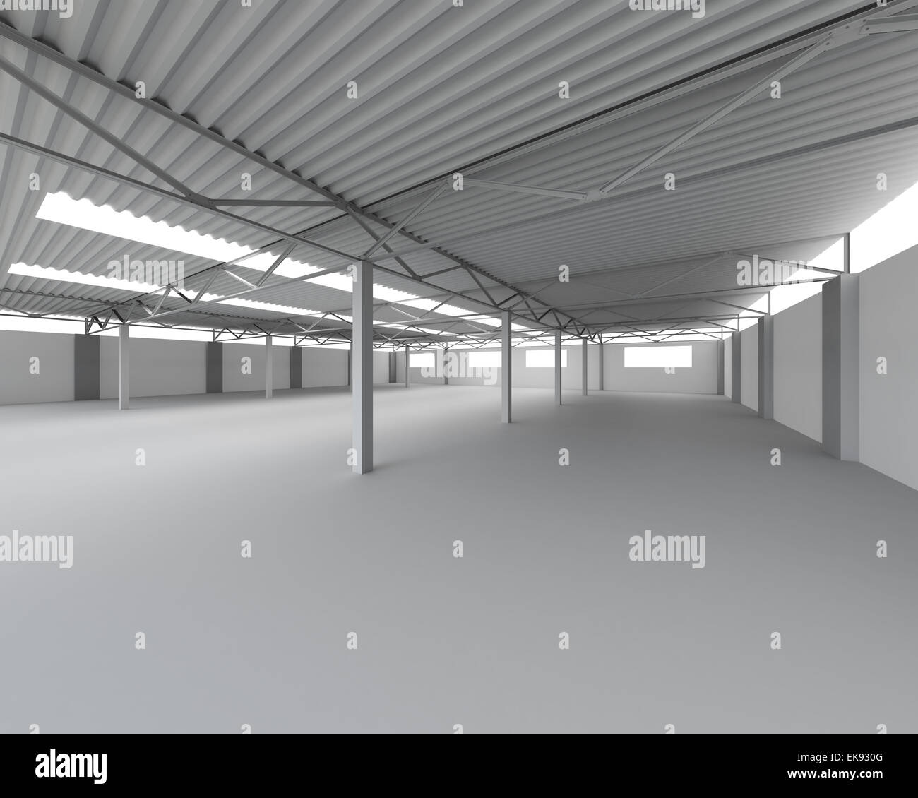 New Modern Empty Storehouse Stock Photo - Alamy