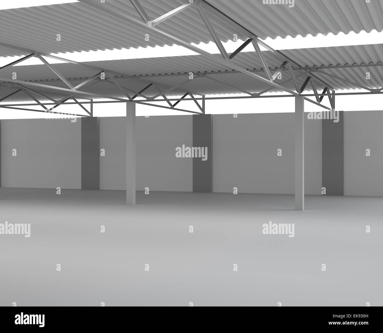 New Modern Empty Storehouse Stock Photo - Alamy