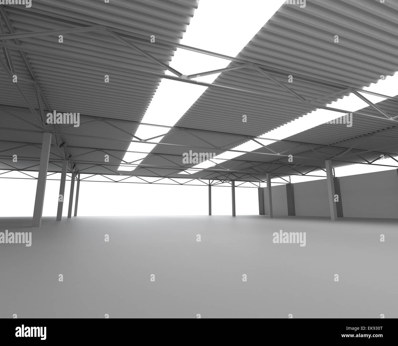 New Modern Empty Storehouse Stock Photo - Alamy