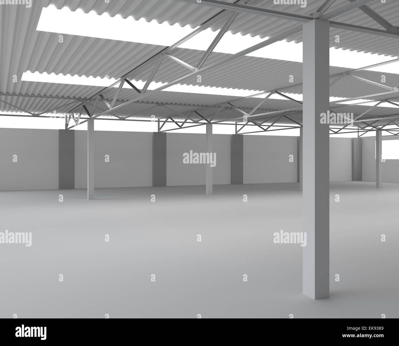 New Modern Empty Storehouse Stock Photo - Alamy