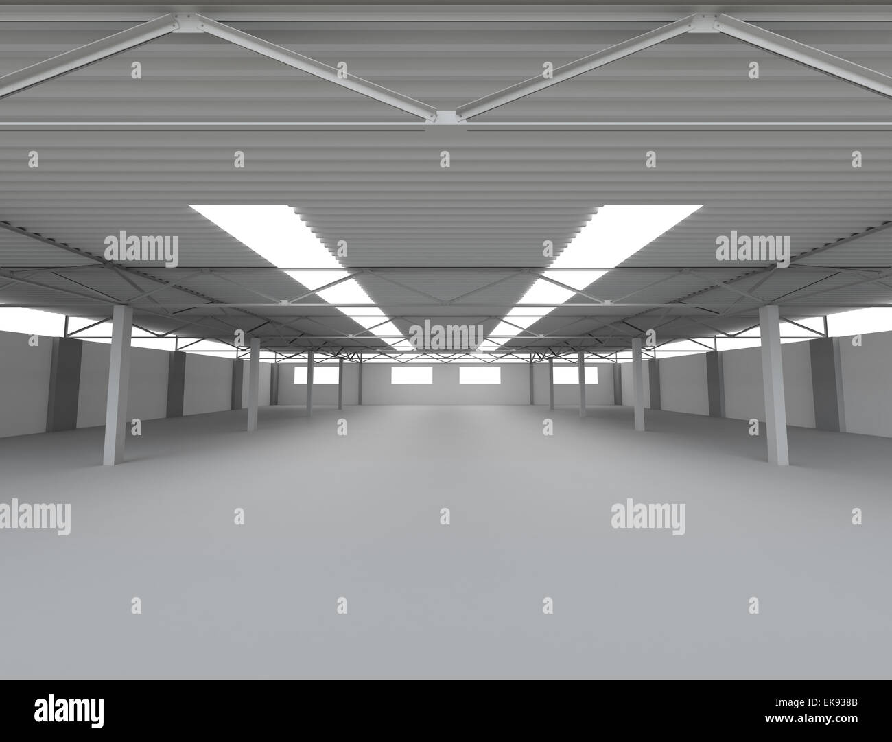 New Modern Empty Storehouse Stock Photo - Alamy