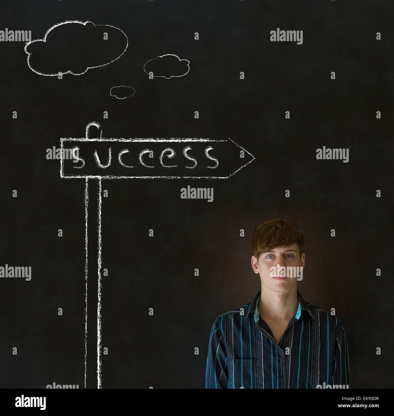 Success road sign on cloud hi-res stock photography and images - Alamy