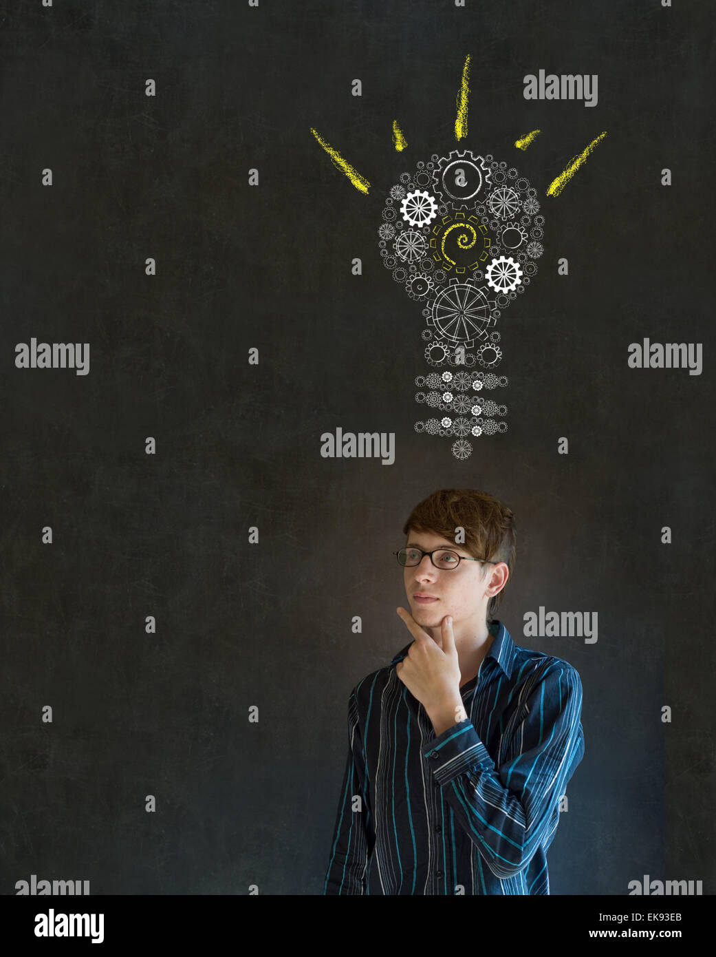 Lightbulb cog hi-res stock photography and images - Alamy