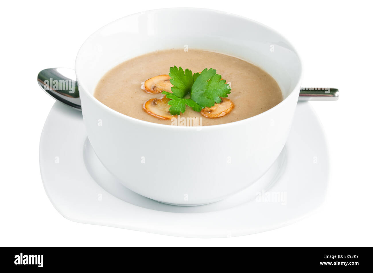 Plate fresh hot soup Cut Out Stock Images & Pictures - Alamy