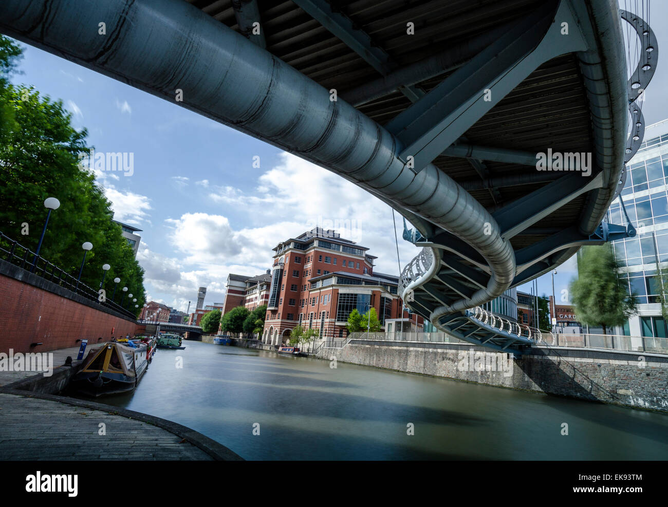 The snaky shape of Valentine's Bridge shot from below in the Temple ...